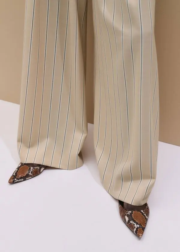 ME+EM Ultra-wide Leg Striped Tailored Trousers