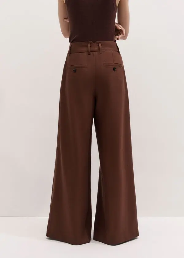 ME+EM Pleated Wide-leg Trousers