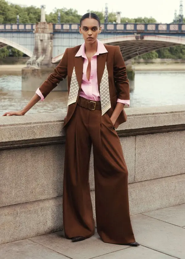 ME+EM Pleated Wide-leg Trousers