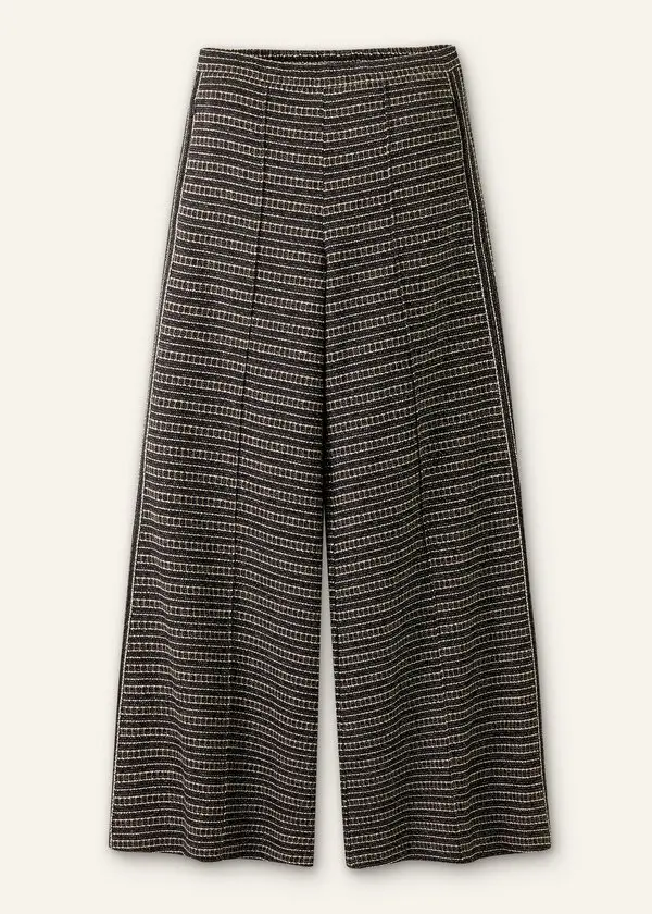 ME+EM Wide-leg Striped Trousers
