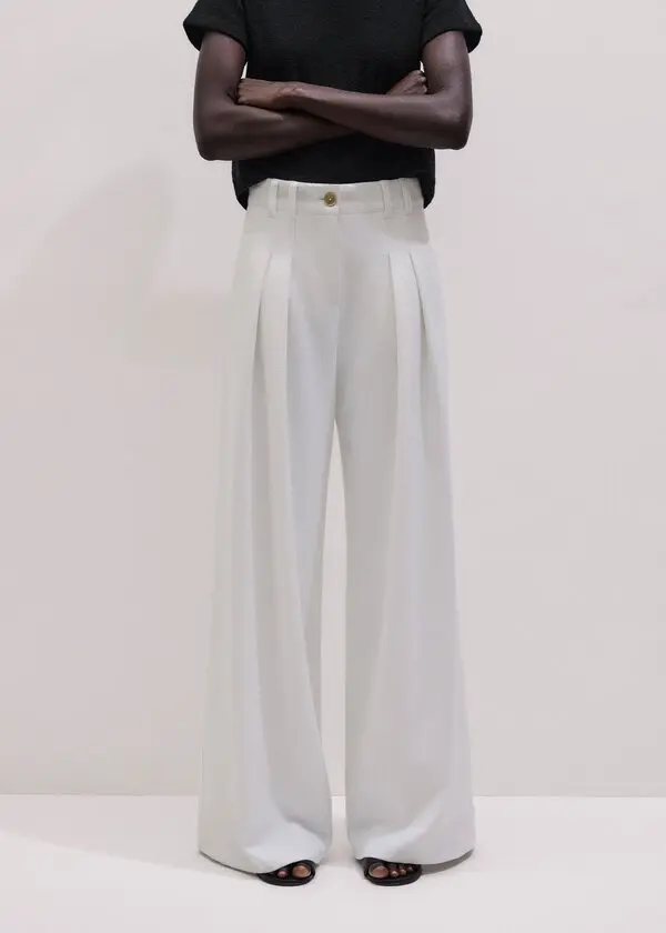ME+EM Double Pleat Wide-leg Trouser