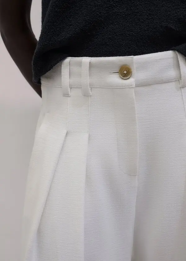 ME+EM Double Pleat Wide-leg Trouser