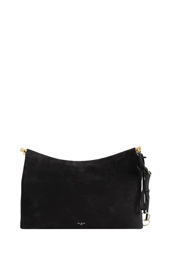 Alaïa Le Click Clutch 42" Nubuck Calf Leather Shoulder Bag
