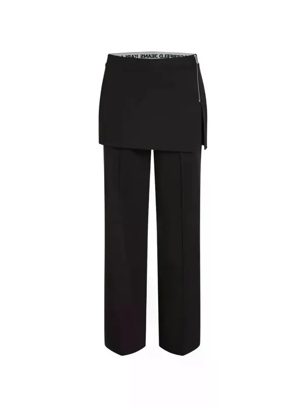 Karl Lagerfeld Embellished Straight Trousers - Black