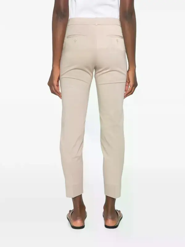 Peserico Bead-embellished Crop Trousers - Neutrals