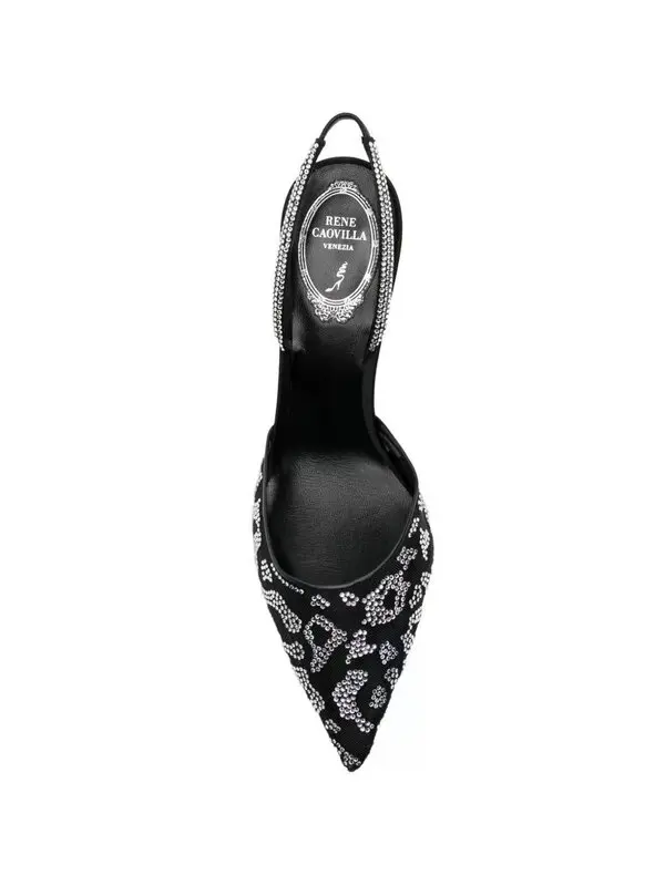 Rene Caovilla 80mm Allura Crystal-embellished Pumps