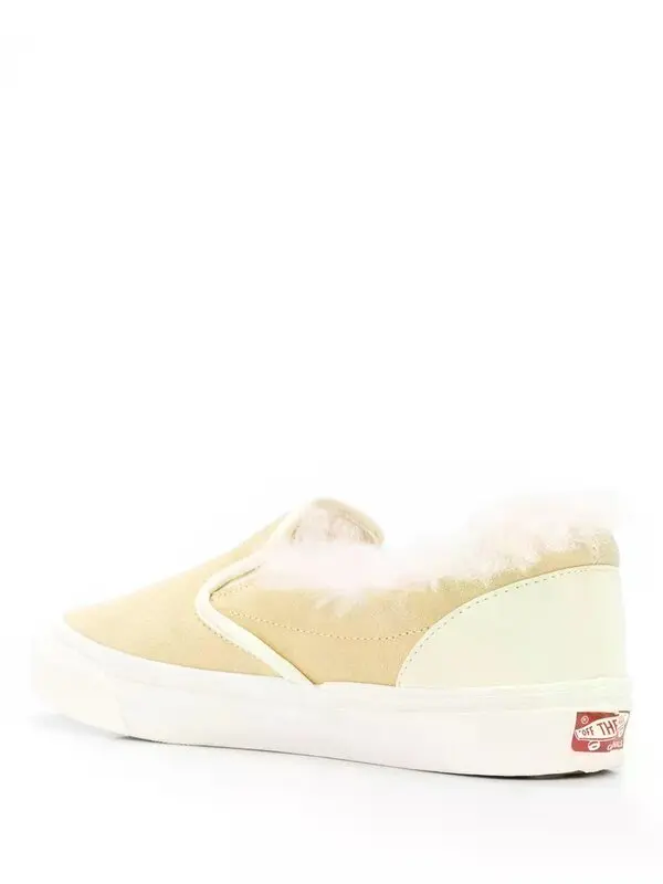 VANS Shearling Trim Slip-on Sneakers