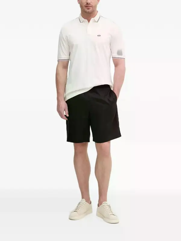 Armani Exchange Logo-plaque Elasticated-waist Shorts