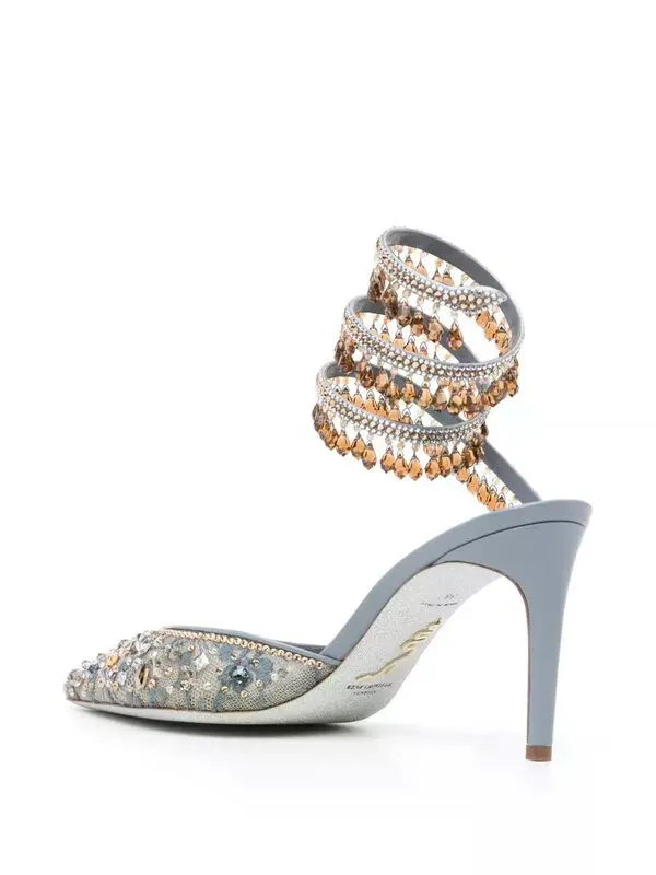 Rene Caovilla 100mm Christy Crystal-embellished Pumps