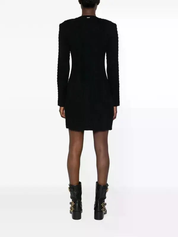 TWINSET Cable-knit Button-front Mini Dress