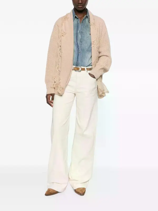 ERMANNO FIRENZE Lace-trim Cardigan