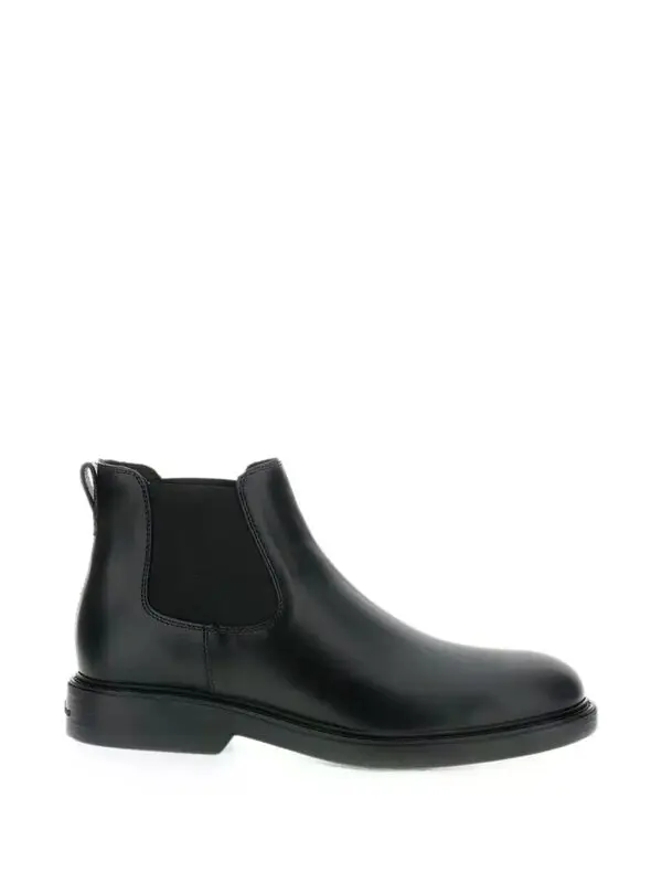 Hogan Elasticated-panel Leather Boots