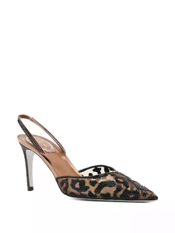 Rene Caovilla 80mm Allura Crystal-embellished Pumps