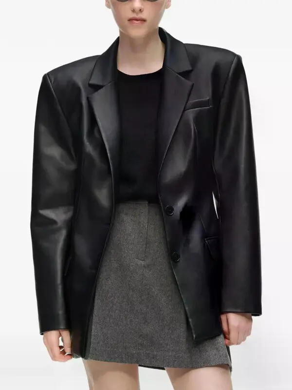Karl Lagerfeld Faux-leather Blazer