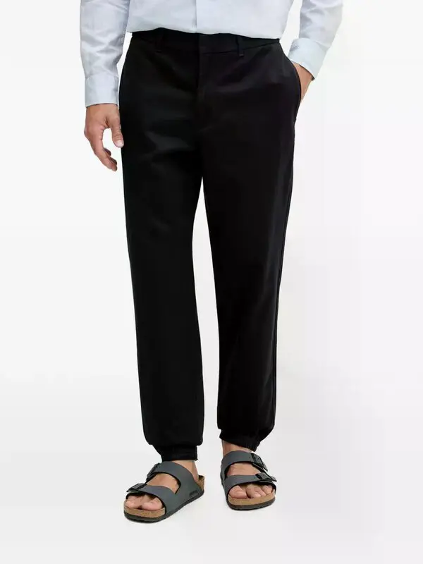 Armani Exchange Monogram Pattern Elasticated Cuff Trousers