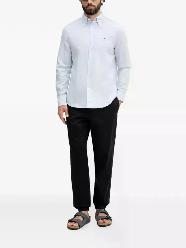 Armani Exchange Monogram Pattern Elasticated Cuff Trousers