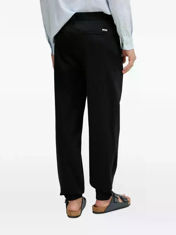 Armani Exchange Monogram Pattern Elasticated Cuff Trousers