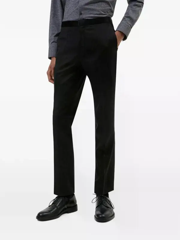 Hugo Tailored Satin-waistband Trousers