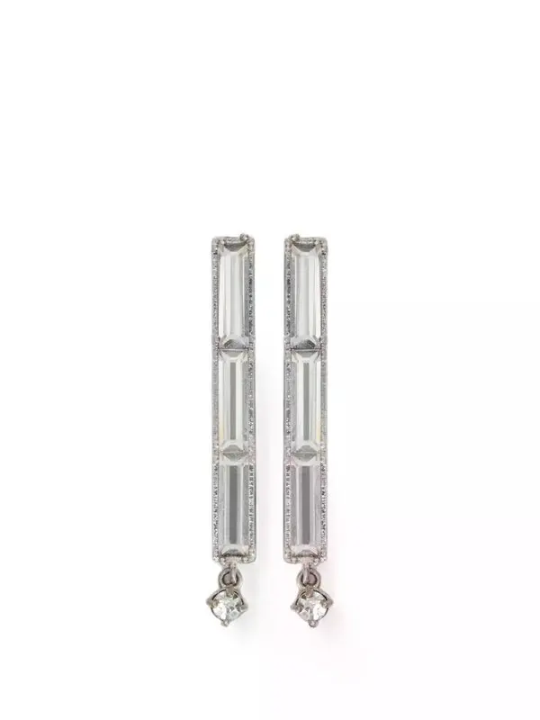 JIL SANDER Crystal-embellished Handcrafted Earrings