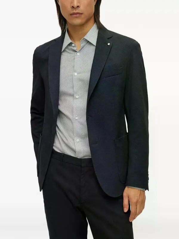 Hugo Textured Single-breasted Blazer