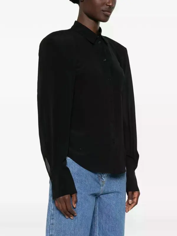 IRO PARIS Foxia Silk Shirt With Padded Shoulders