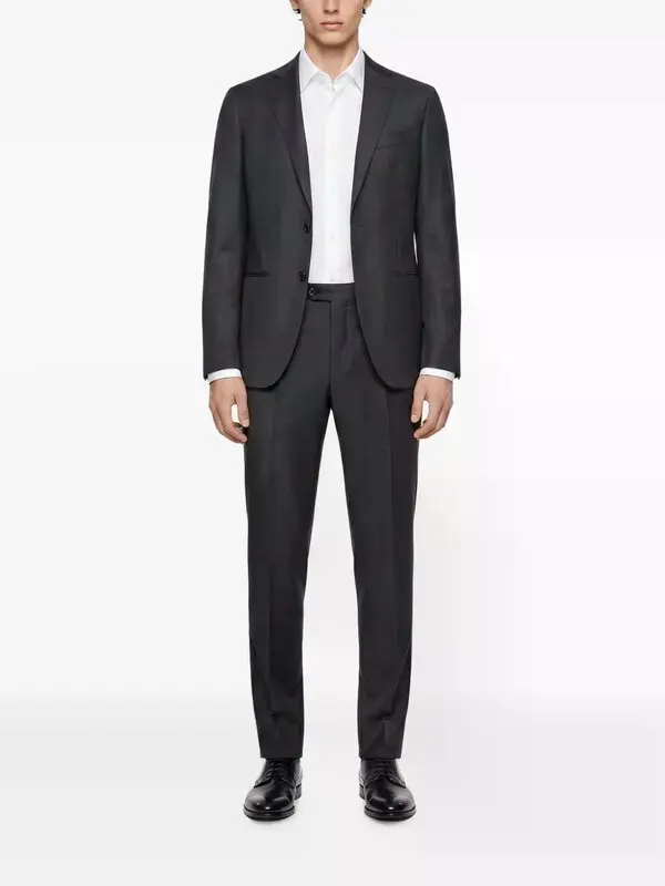 Caruso Single-breasted Pressed-crease Suit