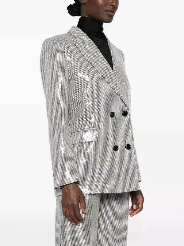 ERMANNO FIRENZE Ermanno Scervino Firenze Sequin Blazer - Grey