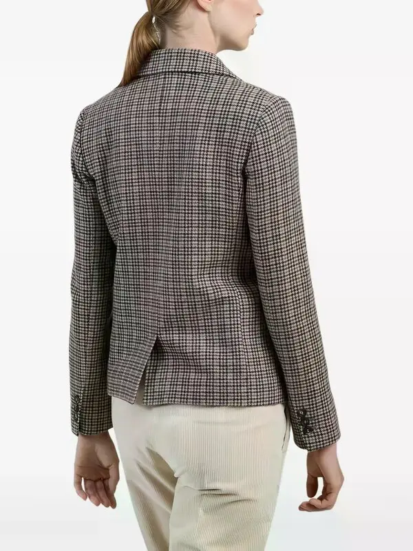 Eleventy Houndstooth Double-breasted Blazer