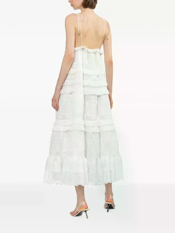 Zimmermann Ruffled Lace-trim Dress