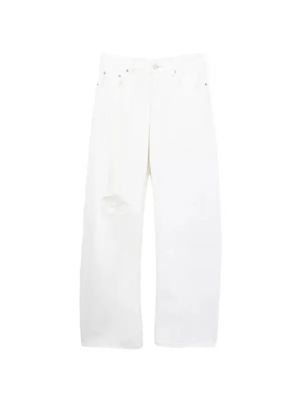 Helmut Lang Distressed Bootcut Jeans