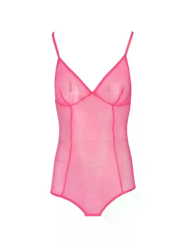 LAURA URBINATI Mesh-panelled Bodysuit