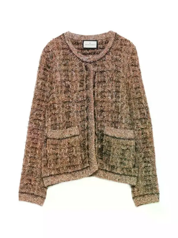 Bruno Manetti Bouclé Knit Cardigan
