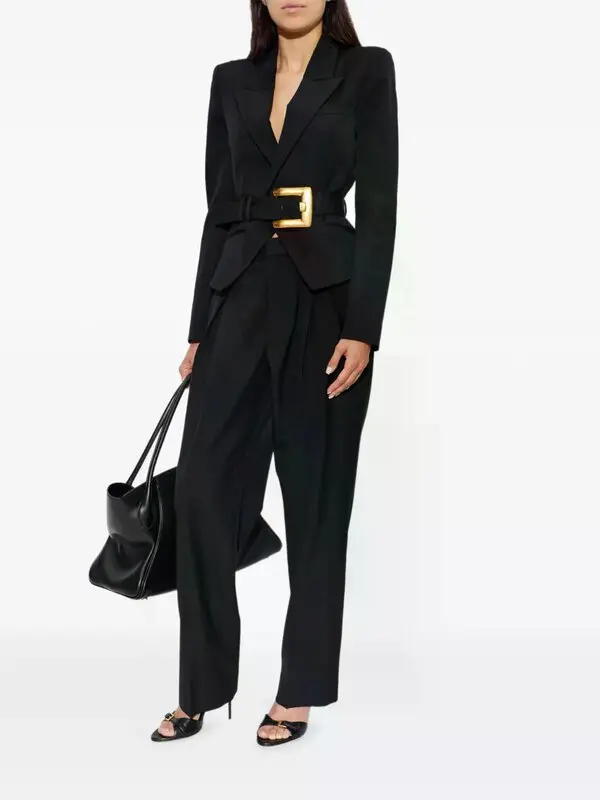 Balmain Belted Wool Blazer
