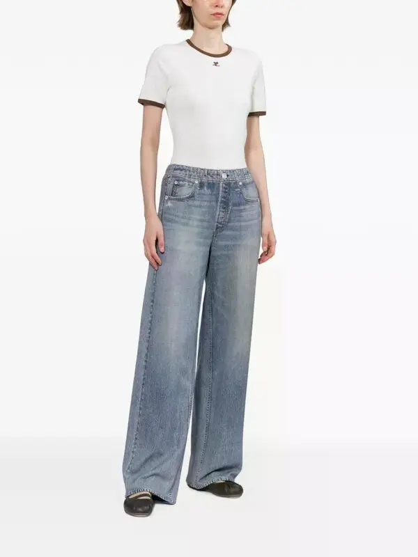 Rag & Bone Faded Wide-leg Trousers