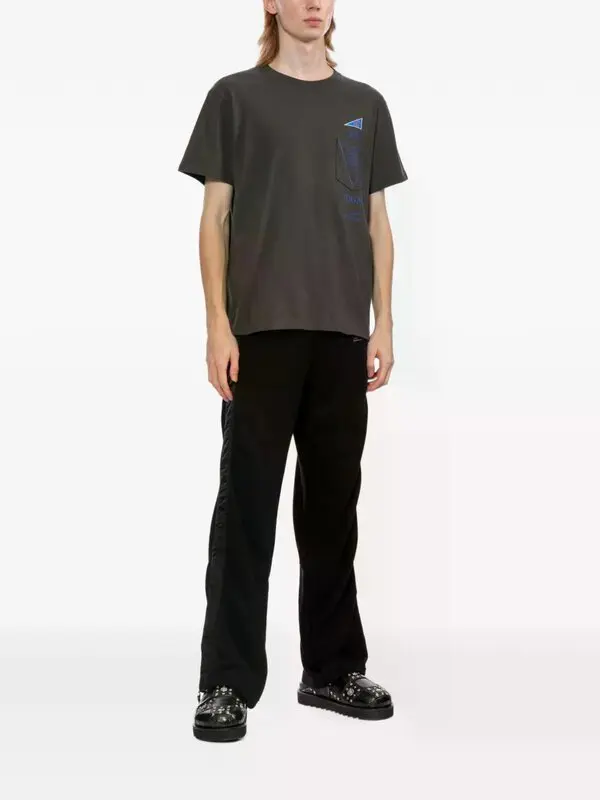 Toga Graphic-print Chest-pocket T-shirt