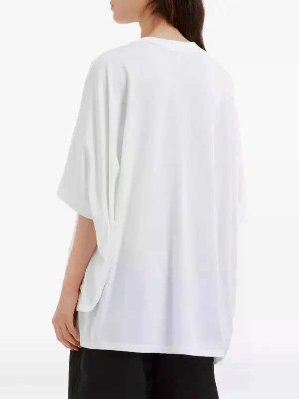 ENFOLD Asymmetric Hem Short Sleeve T-shirt