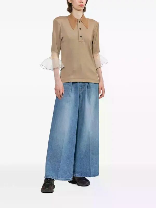 Toga Wide-leg Pleated Jeans