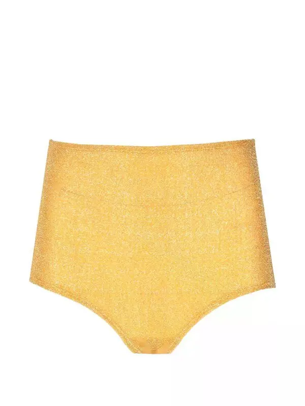 LAURA URBINATI Glitter-effect High-waist Bikini Bottom