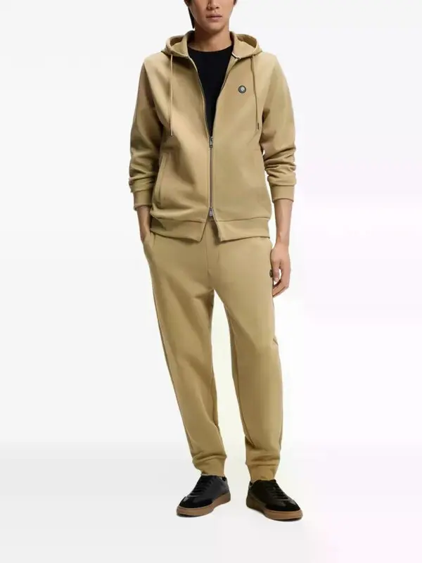 BOSS Cotton-blend Track Pants With Double B Monogram Badge