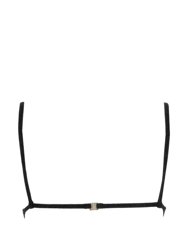 LAURA URBINATI Glitter-effect Triangle Bra