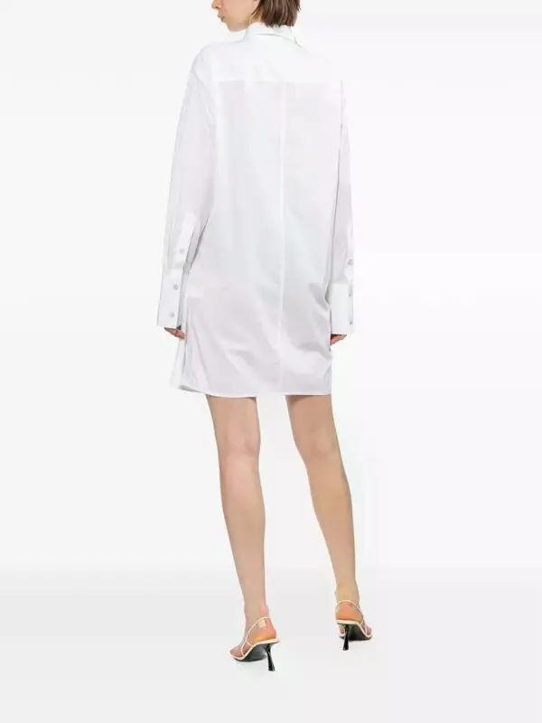 Helmut Lang Knotted Shirt Dress