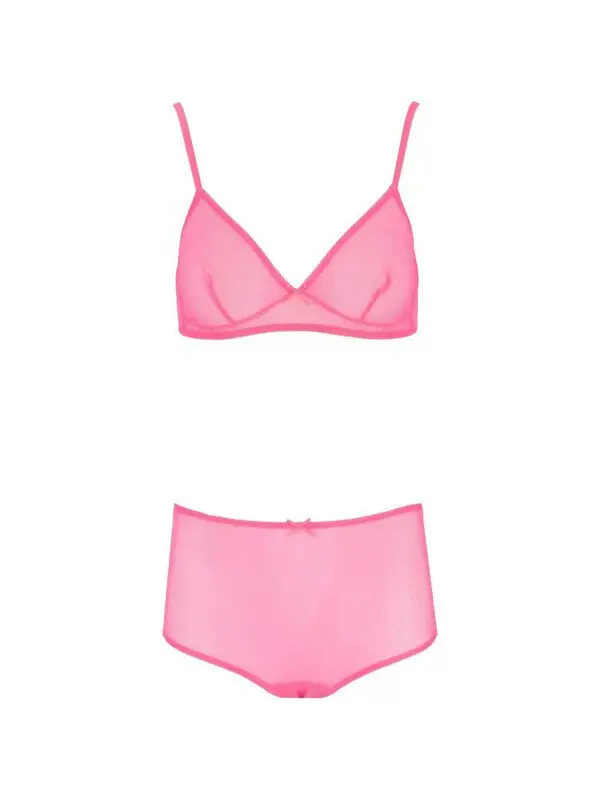 LAURA URBINATI Bow-detail Mesh Bra