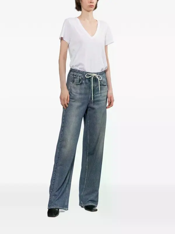 Rag & Bone Miramar Terry Drwcrd Wide-leg Track Pants