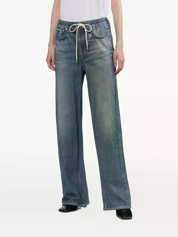 Rag & Bone Miramar Terry Drwcrd Wide-leg Track Pants