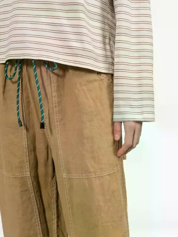 Rag & Bone Drawstring Contrast-stitch Trousers