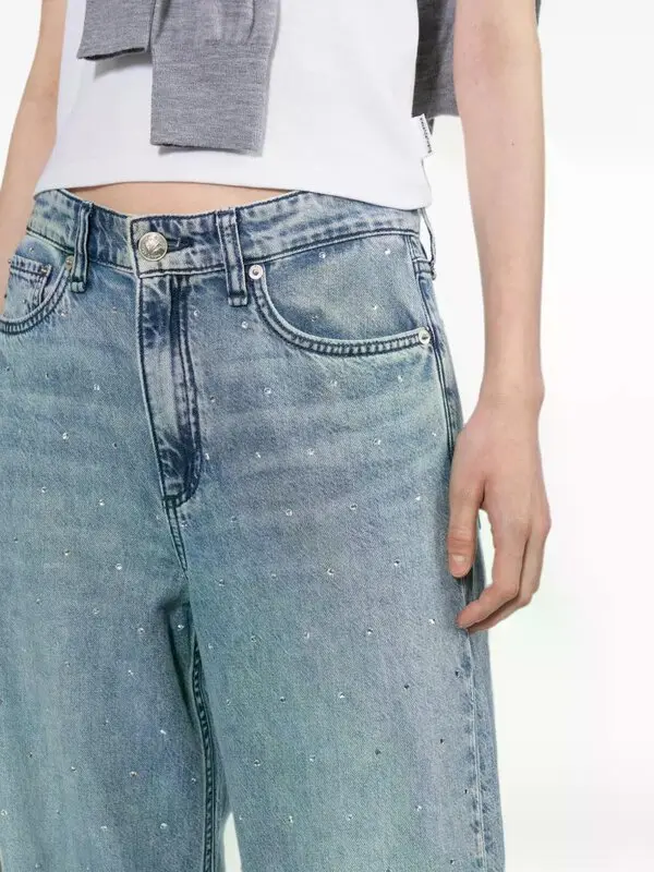 Rag & Bone Logan Crystal-embellished Jeans