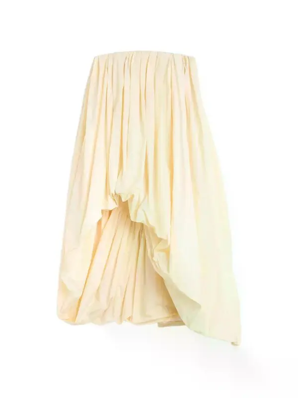 JIL SANDER Draped Taffeta Dress