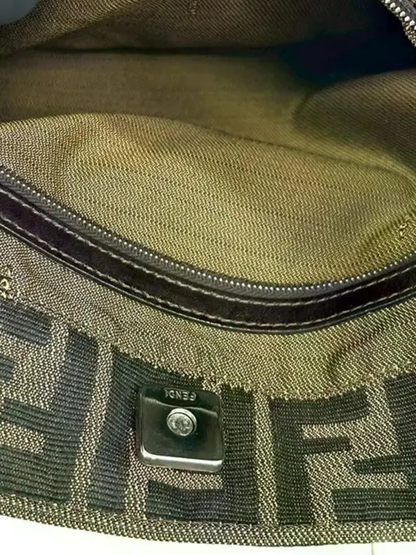 Fendi 2000-2010 Small Zucca Canvas Twins Tote Bag