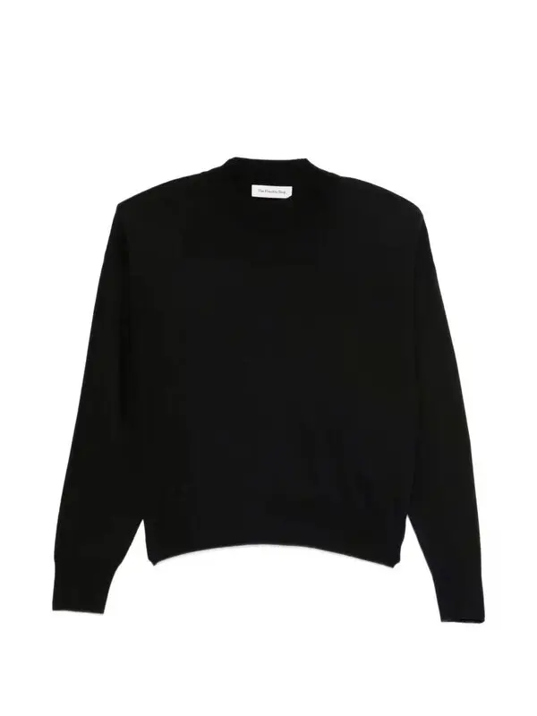 THE FRANKIE SHOP Rue High-neck Padded-shoulder Sweater - Black