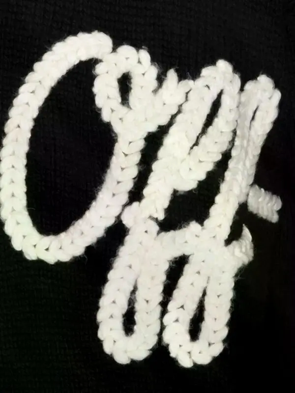 Off-White Logo-embroidered Crew-neck Sweater